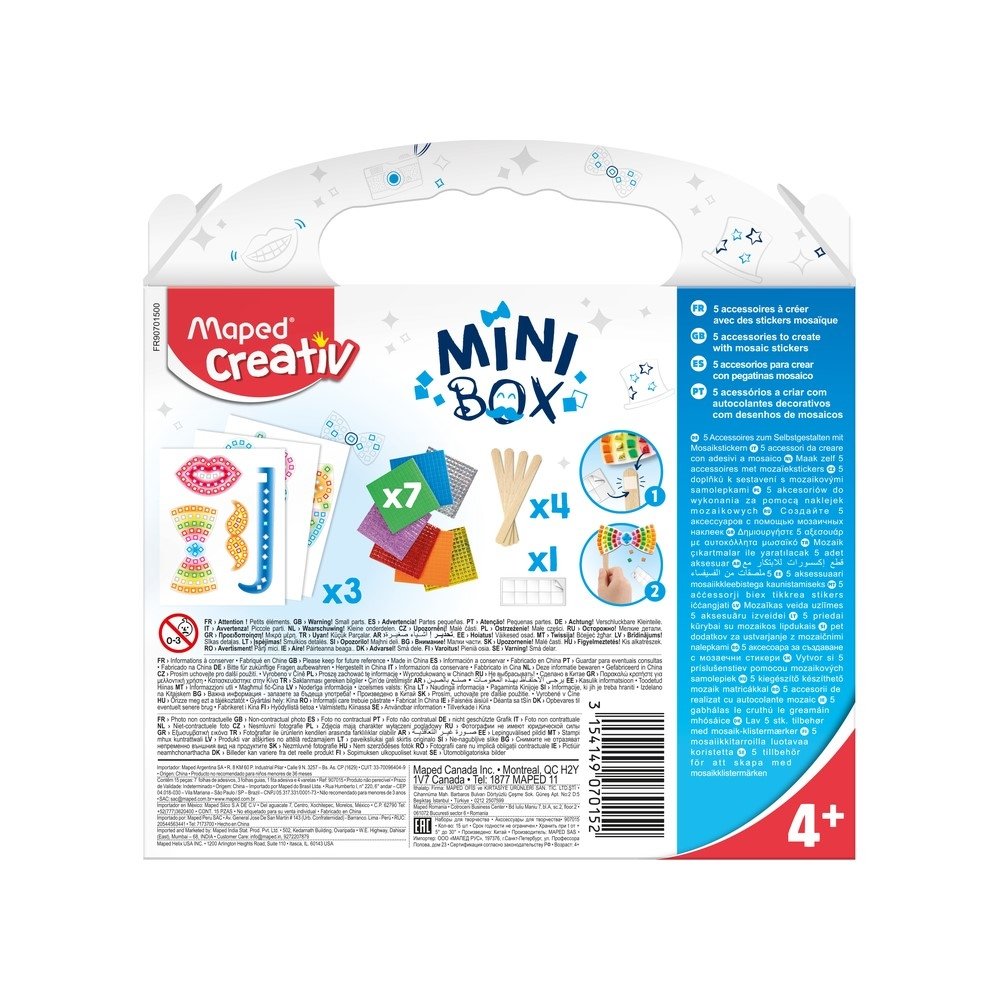 Kit Creativ Maped Mini Box Mosaico, Escritório - NAGEM