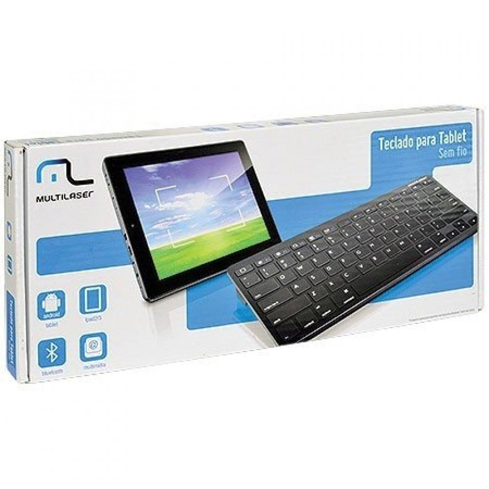 Teclado Multilaser USB Mini Bluetooth p/Tablet Preto TC153, Informática ...