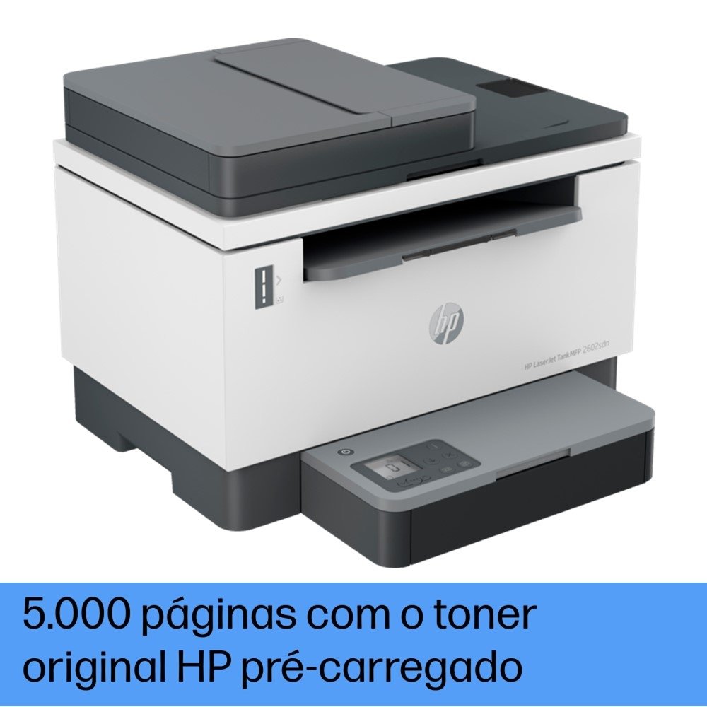 Multifuncional HP Laserjet Tank 2602sdw Mono 2R7F5A Wi-Fi 110v ...